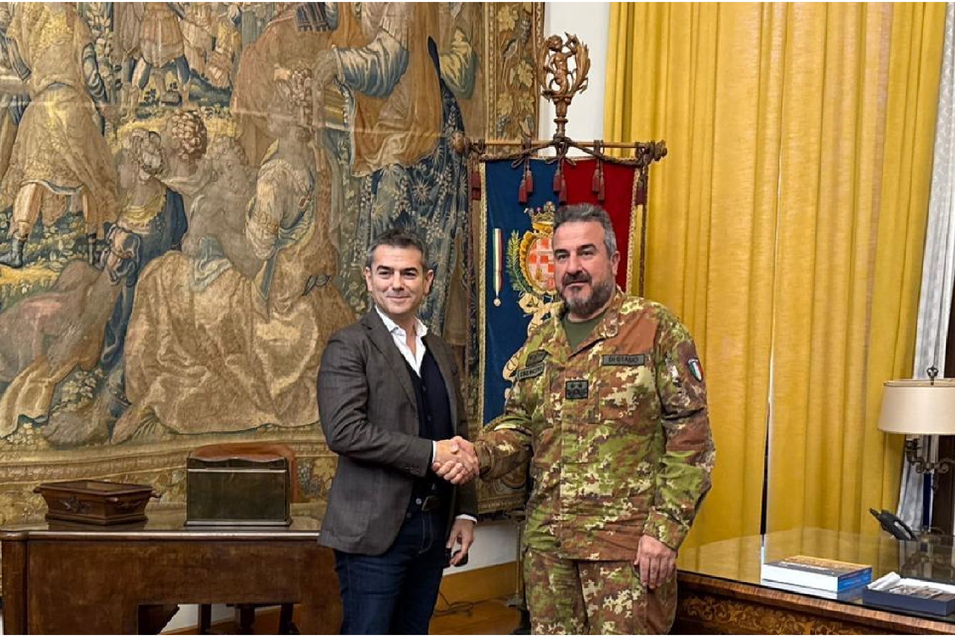 Comune di Cagliari | Il sindaco Zedda incontra il generale Di Stasio a ...